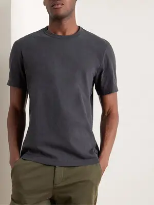 JAMES PERSE Combed Cotton-jersey T-shirt - Gray
