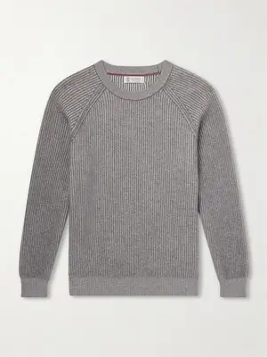 Men's Brunello Cucinelli Gray Sweaters