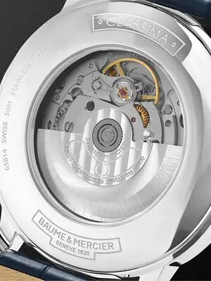 Baume & Mercier Classima Automatic 42mm Stainless Steel And Alligator Strap Watch - White