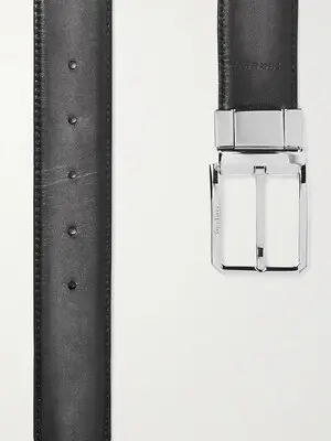 Berluti 3.5cm Scritto Reversible Leather Belt