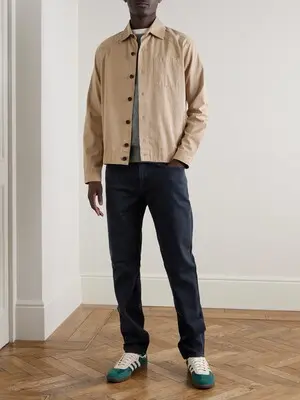 FRAME L'homme Slim-fit Dry Denim Jeans - Blue