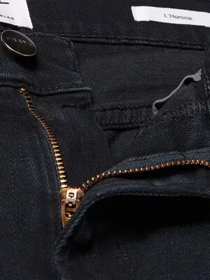 FRAME L'homme Slim-fit Dry Denim Jeans - Blue