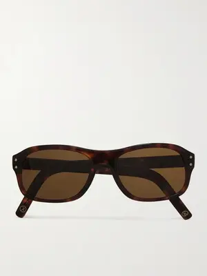 Kingsman Cutler And Gross Square-frame Sunglasses - Tortoiseshell