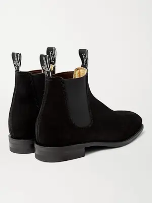 R.M.WILLIAMS Comfort Craftsman Suede Chelsea Boots - Black