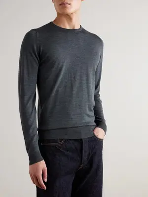 John Smedley Lundy Slim-fit Merino Wool Sweater - Gray