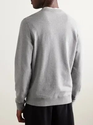Sunspel Brushed Loopback Cotton-jersey Sweatshirt - Gray