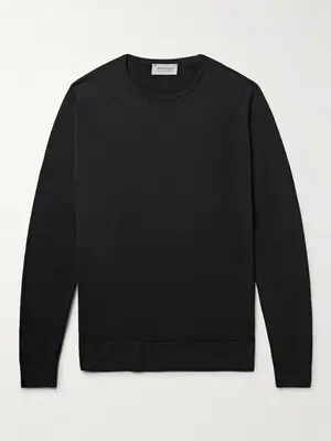 John Smedley Lundy Slim-fit Merino Wool Sweater - Black