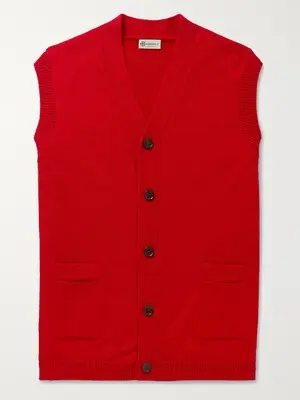 Connolly Goodwood Wool And Cashmere-blend Sweater Vest L