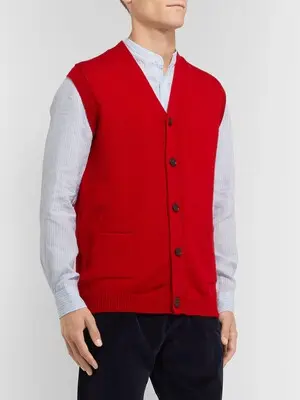 Connolly Goodwood Wool And Cashmere-blend Sweater Vest L