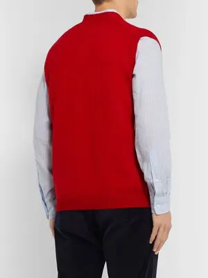 Connolly Goodwood Wool And Cashmere-blend Sweater Vest L