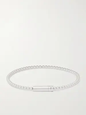 Le Gramme Le 11 Sterling Beaded Bracelet - Silver