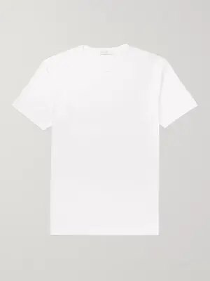 SUNSPEL Sunspel - Slim-Fit Cotton-Jersey T-Shirt - Men - White - S