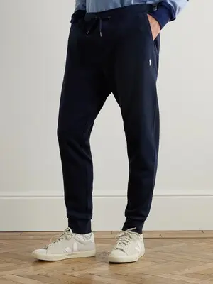 Polo Ralph Lauren Slim-fit Tapered Jersey Sweatpants - Blue