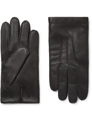 DENTS Shaftesbury Touchscreen Cashmere-lined Leather Gloves