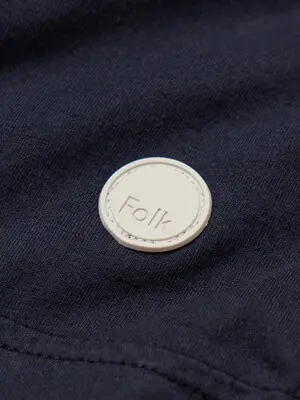 Folk Assembly Cotton-jersey T-shirt - Blue