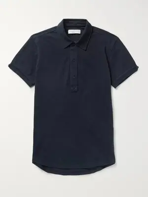 Orlebar Brown Sebastian Slim-fit Cotton-piqué Polo Shirt - Blue