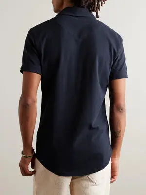 Orlebar Brown Sebastian Slim-fit Cotton-piqué Polo Shirt - Blue