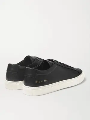 COMMON PROJECTS Original Achilles Full-grain Leather Sneakers - Black