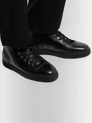 CHRISTIAN LOUBOUTIN Louis Leather High-top Sneakers