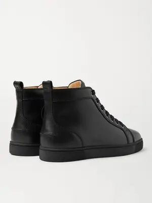 CHRISTIAN LOUBOUTIN Louis Leather High-top Sneakers