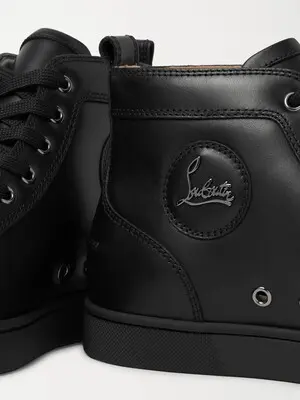 CHRISTIAN LOUBOUTIN Louis Leather High-top Sneakers