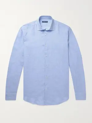 Frescobol Carioca Linen Shirt - Blue