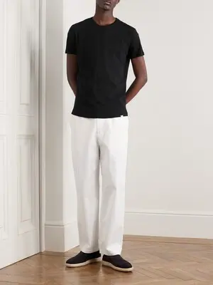Orlebar Brown Ob-t Slim-fit Cotton-jersey T-shirt - Black
