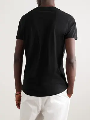 Orlebar Brown Ob-t Slim-fit Cotton-jersey T-shirt - Black