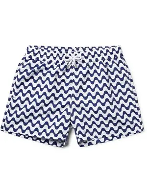 Frescobol Carioca Copacabana Printed Swim Shorts - Blue