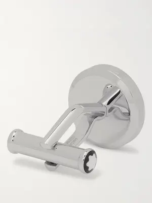 Montblanc Starwalker Stainless Steel And Enamel Cufflinks
