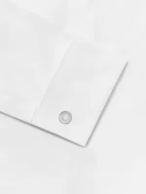 Montblanc Starwalker Stainless Steel And Enamel Cufflinks