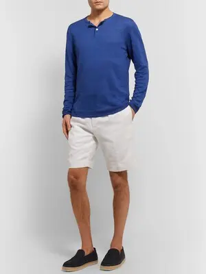 Anderson & Sheppard Linen Henley T-shirt M