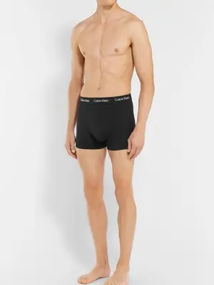 Calvin Klein Three-pack Stretch-cotton Boxer Briefs