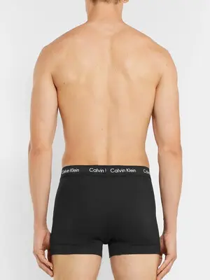 Calvin Klein Three-pack Stretch-cotton Boxer Briefs