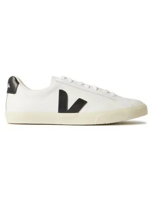 VEJA Esplar Rubber-trimmed Leather Sneakers