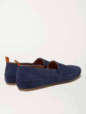 Mulo Suede Loafers - Blue