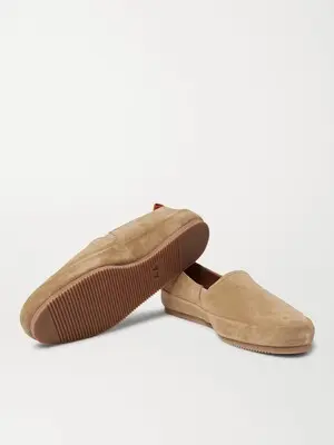 Mulo Suede Loafers - Neutrals