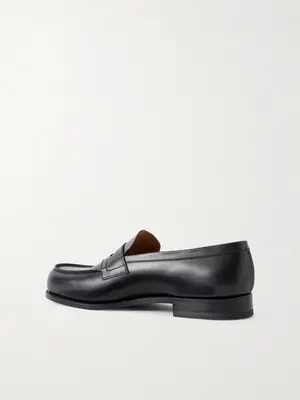 J.M. WESTON 180 Leather Loafers - Black