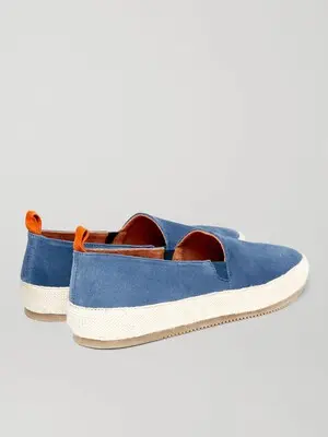 Mulo Suede Espadrilles - Blue