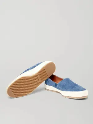 Mulo Suede Espadrilles - Blue