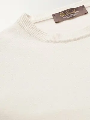 Loro Piana Slim-fit Baby Cashmere Sweater - Neutrals
