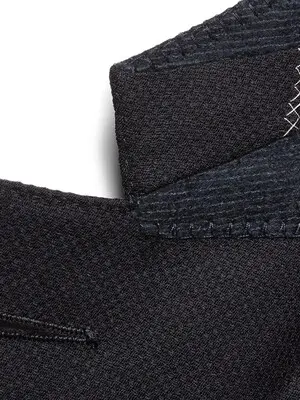Zegna Navy 10-pocket Stretch Wool And Silk-blend Blazer