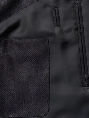 Zegna Navy 10-pocket Stretch Wool And Silk-blend Blazer
