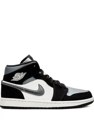 JORDAN Air 1 Mid Se Satin Sneakers - Black