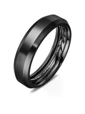 David Yurman Beveled Band Ring - Black