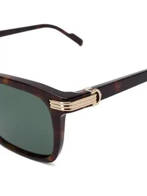 CARTIER C De Rectangular-frame Sunglasses
