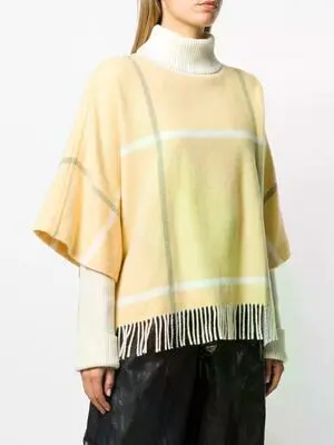 ROKSANDA Check Fringed Jumper