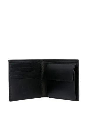 Saint Laurent Paris Logo-print Leather Wallet - Black