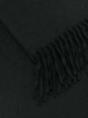 N.peal Woven Ripple Scarf - Black