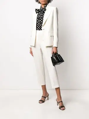 Theory Straight-leg Cropped Trousers - Neutrals